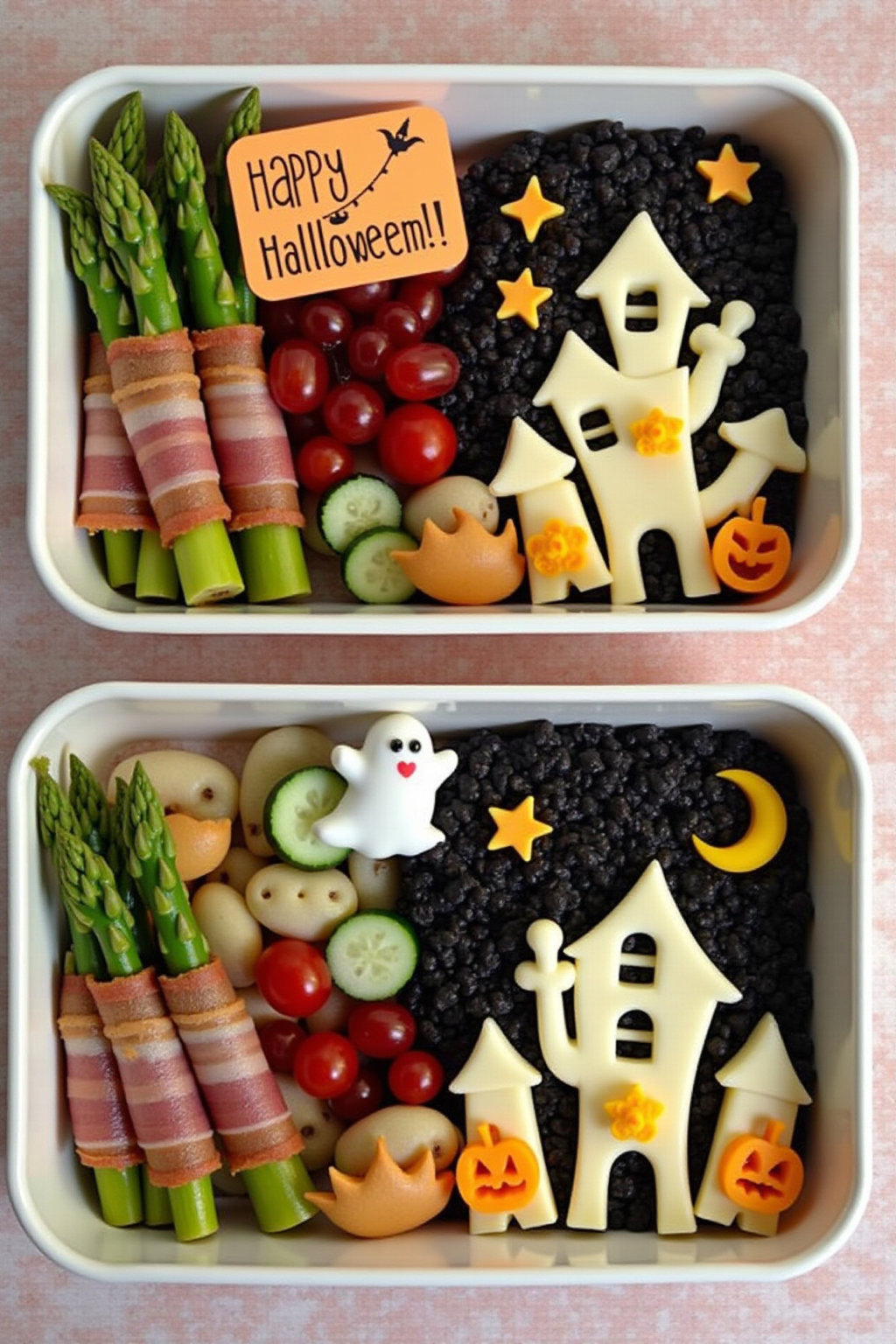 Halloween Castle Bento: A Spooktacular & Nutritious Lunchtime Adventure ...